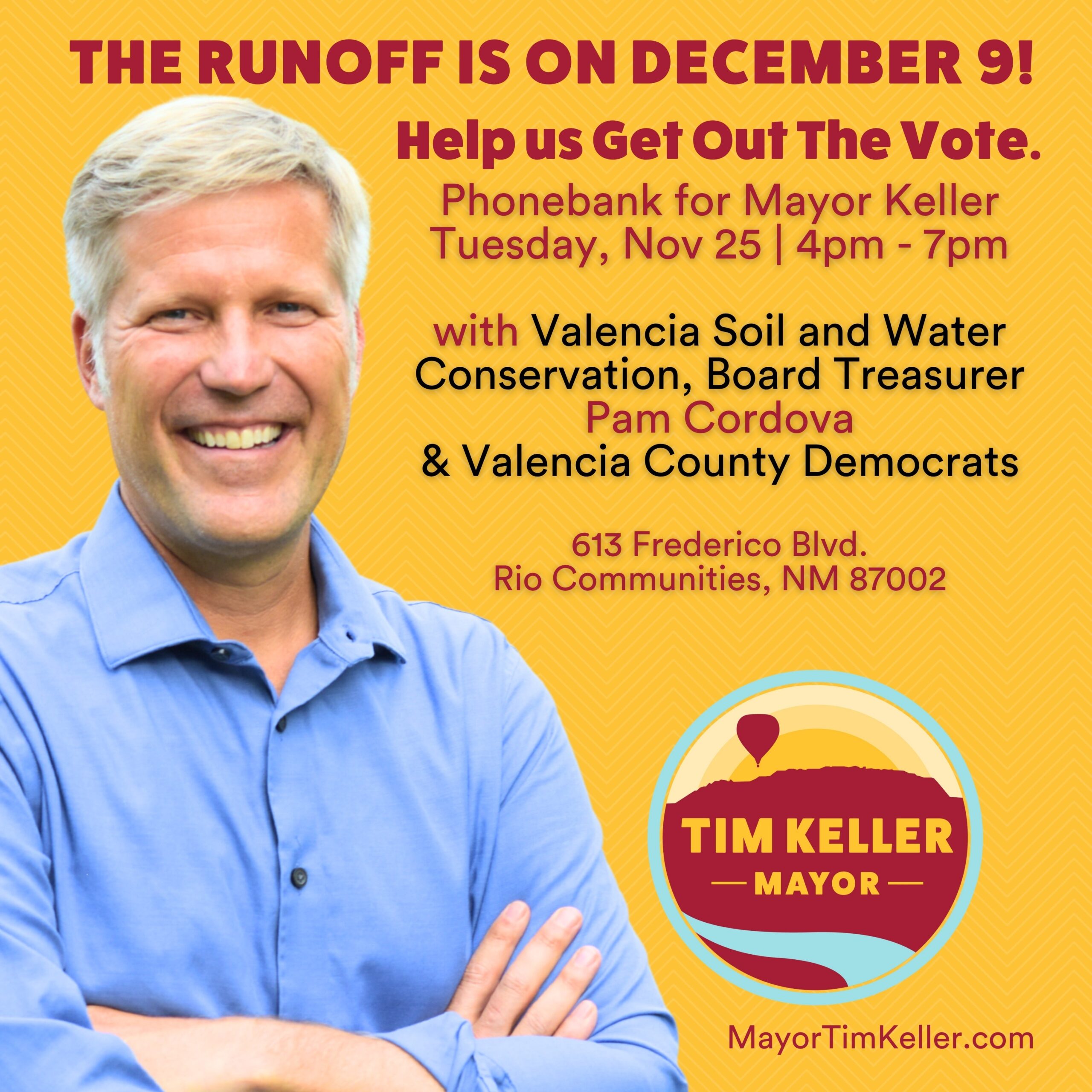 Taco Tuesday Phone Bank in Valencia County for Tim Keller! - Democratic ...